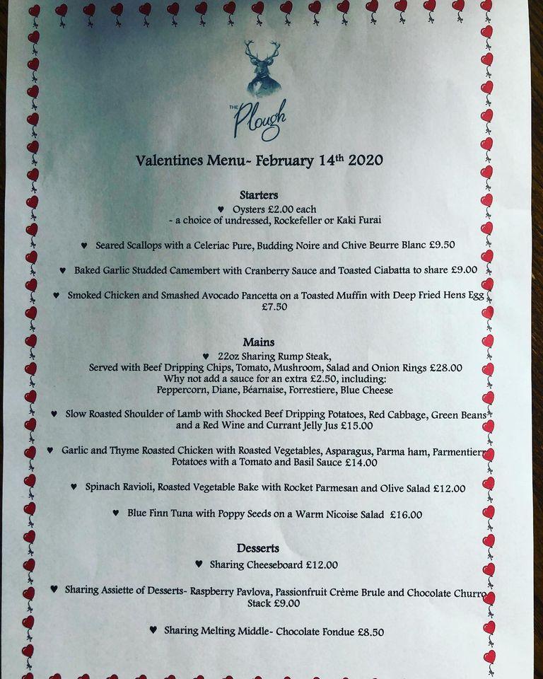 Menu at The Plough pub & bar, Alnwick