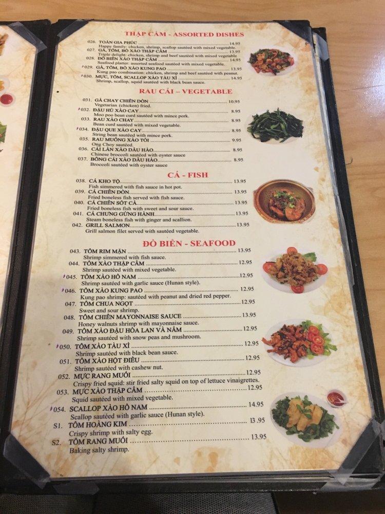 Menu at A Dong Vietnamese & Chinese Restaurant @Forum, Selma, Agora Pkwy