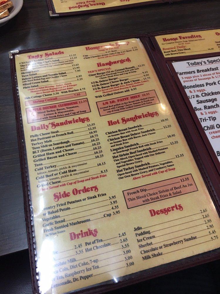 Menu at Country Way restaurant, Fremont