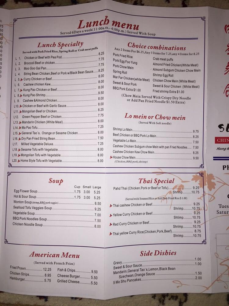 Menu at Four Seasons Restaurant, Grants Pass