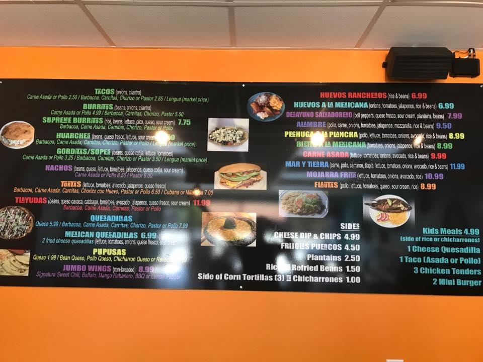 Menu at TaCO ´N MADRE restaurant, Conyers