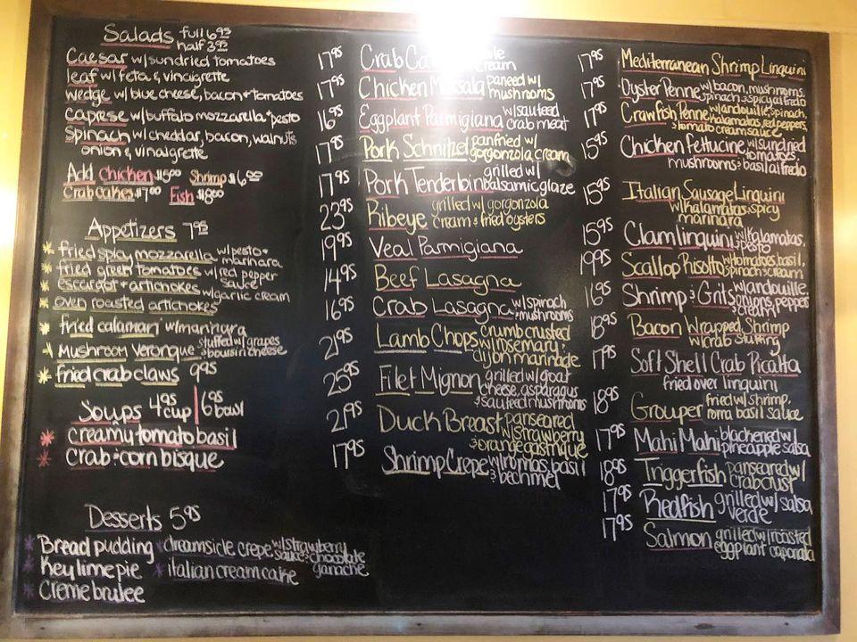 Menu at Guido's Restaurant, Daphne