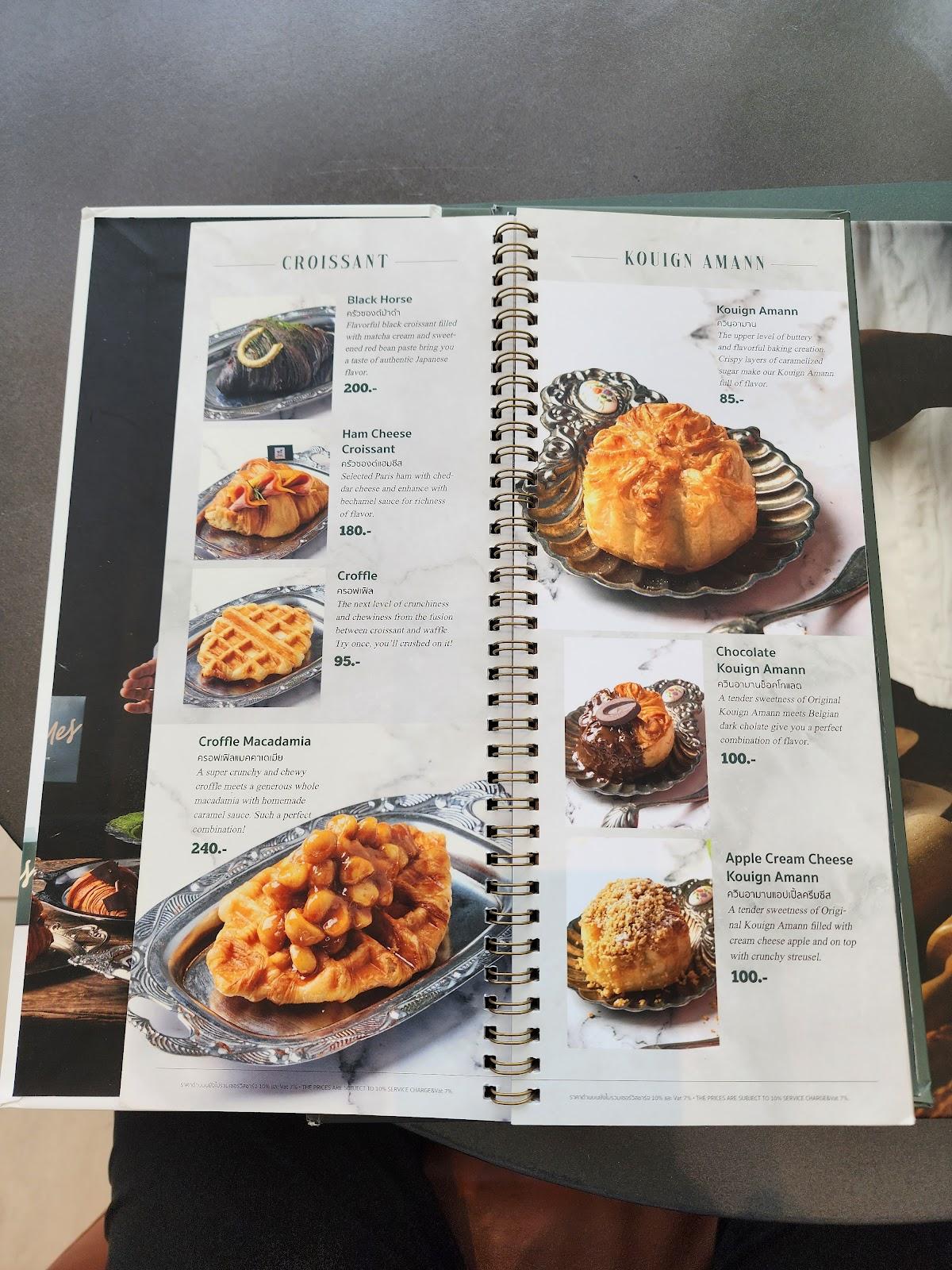 Menu at James Boulangerie ICONSIAM 6th fl. restaurant, Bangkok