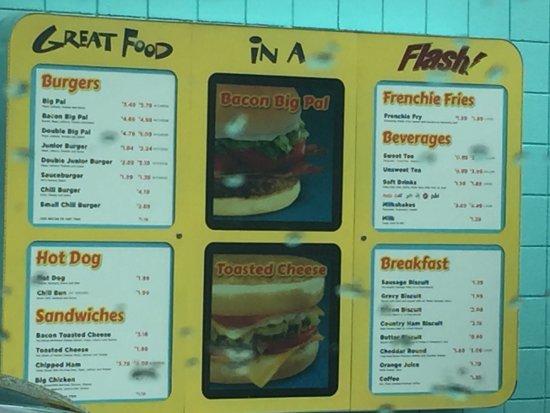 Menu at Pal's Sudden Service restaurant, Johnson City, W State of ...