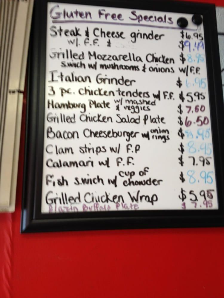 Menu at Alice's Diner BBQ, Fall River