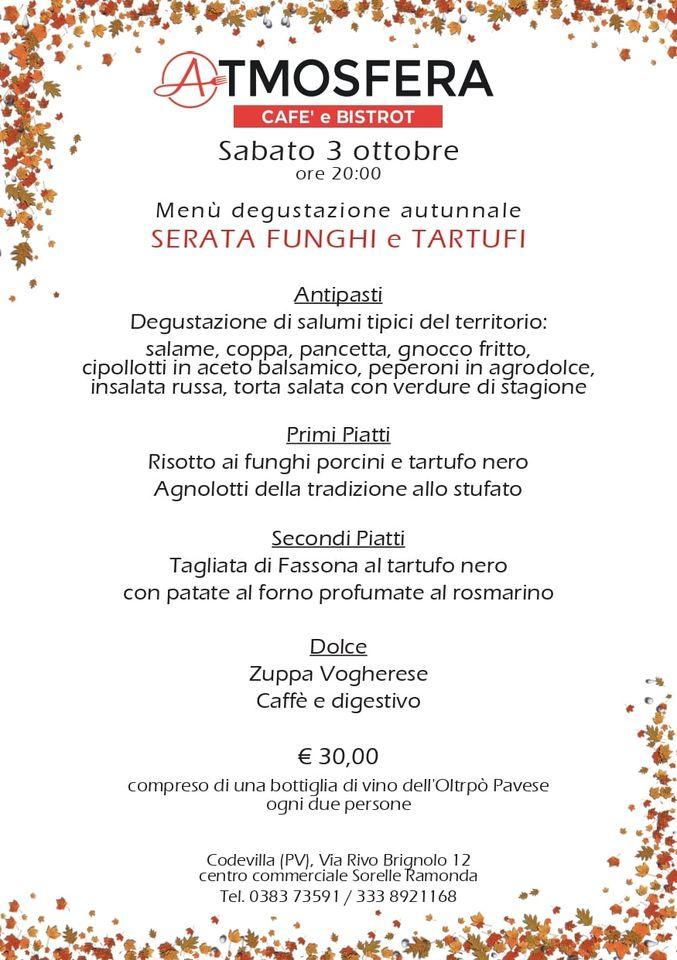 Speisekarte von Atmosfera Bar Bistrot, Codevilla