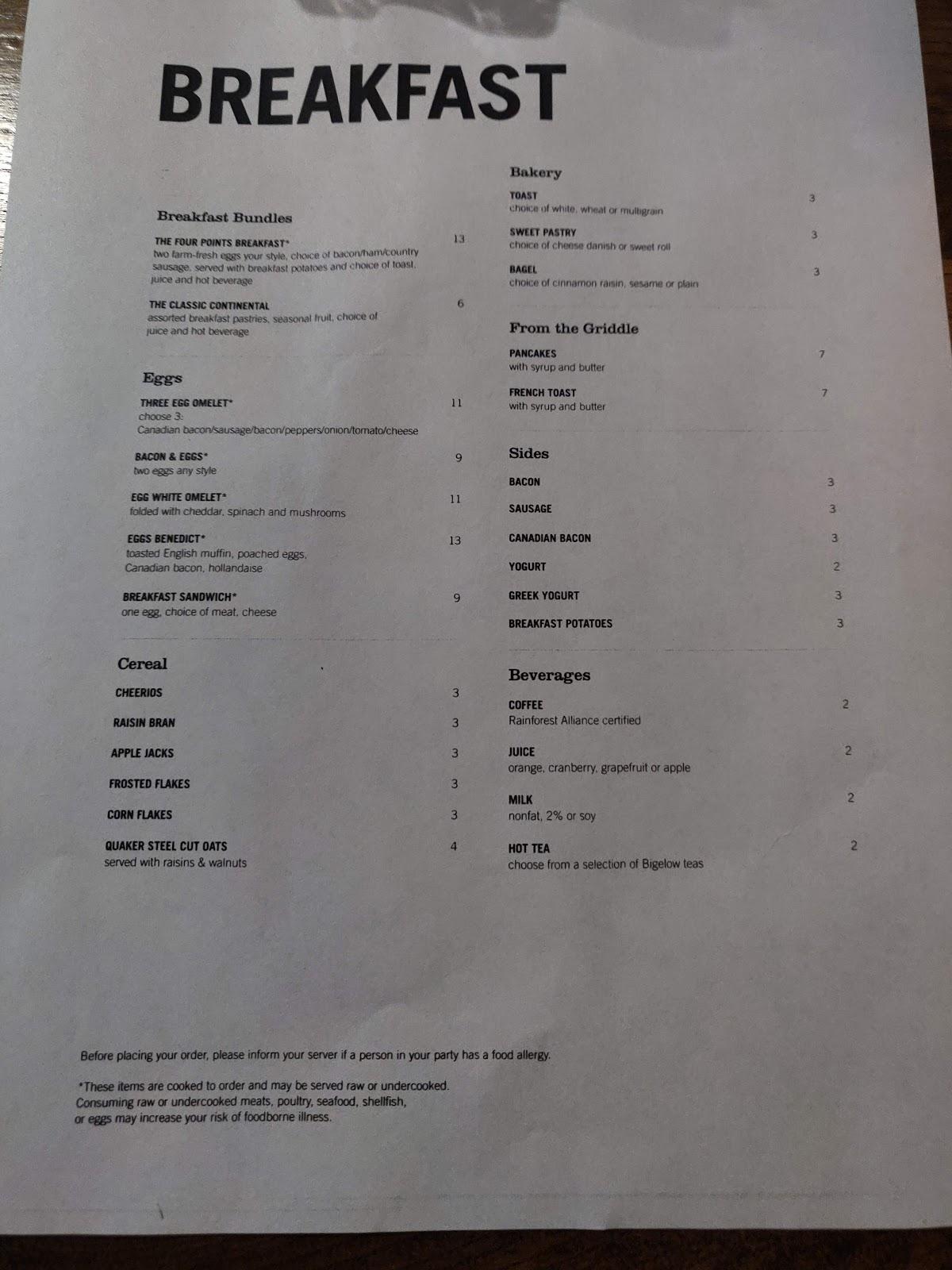 Menu at Bellamy's Grill & Bar, Eastham