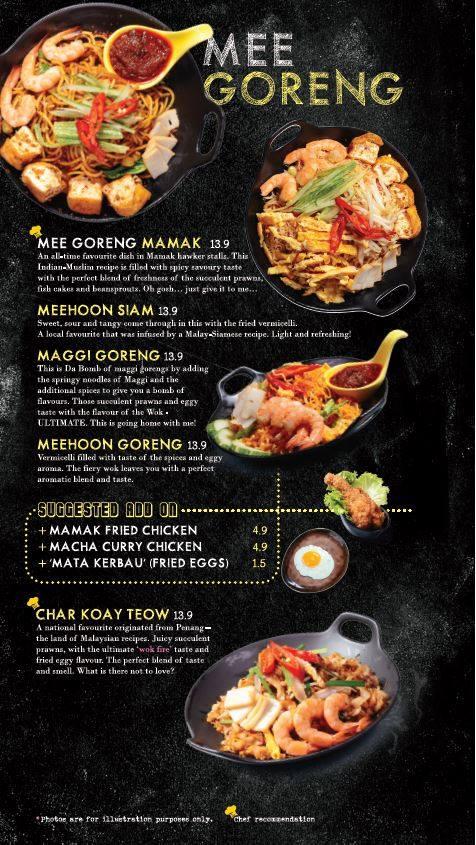 Menu at Sedap Place restaurant, East Victoria Park