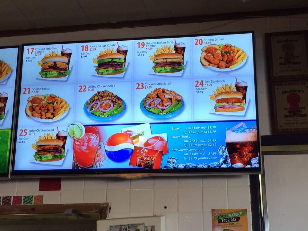 Menu at Sanad Freeze restaurant, Earlimart