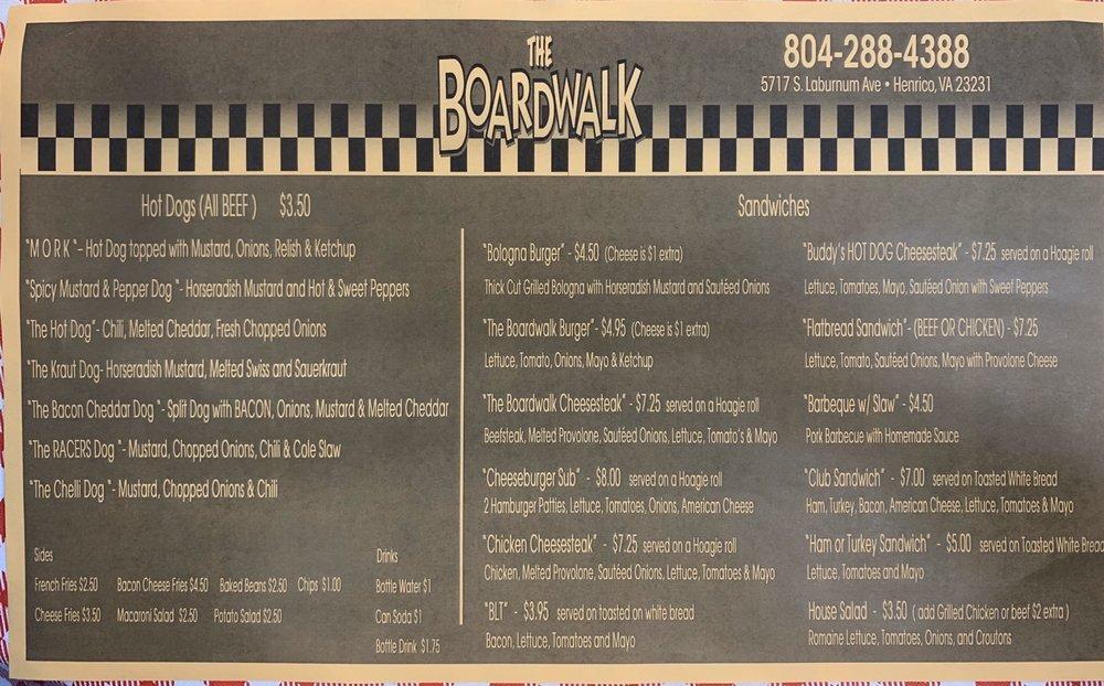 Menu at The Boardwalk Deli And Catering, Montrose