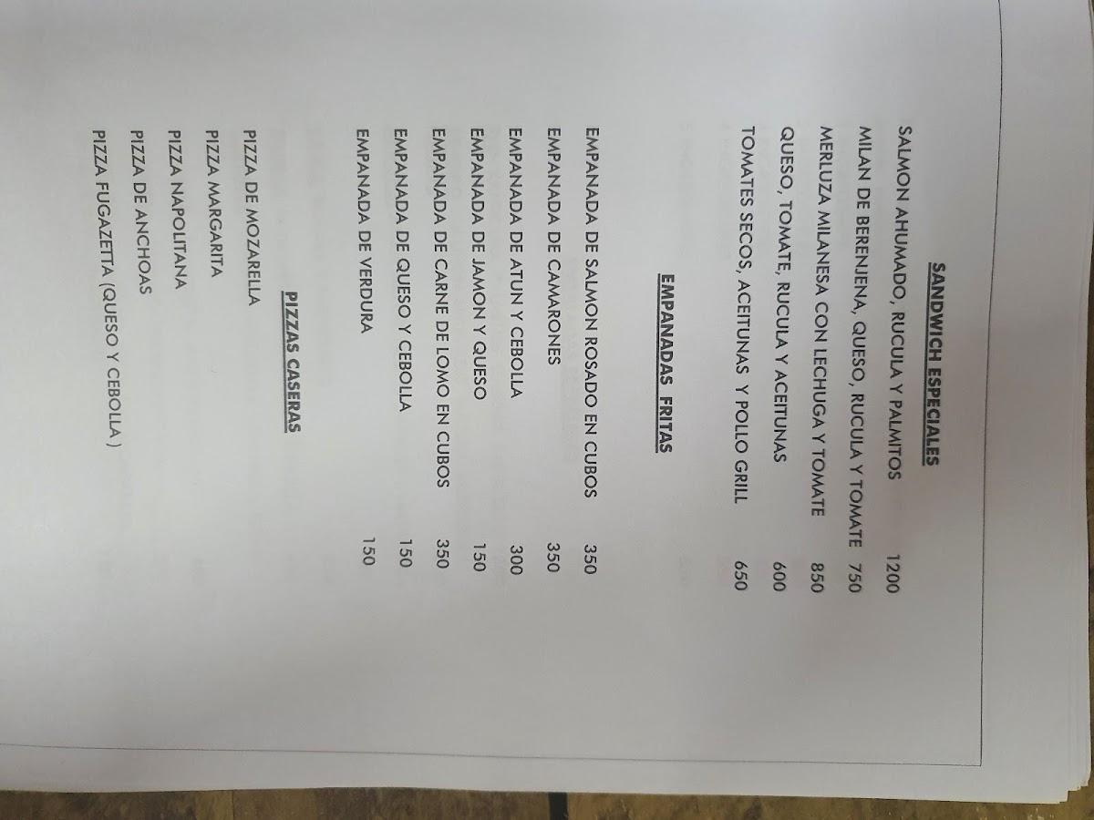 Carta del restaurante EL HORNERO DELTA, Tigre