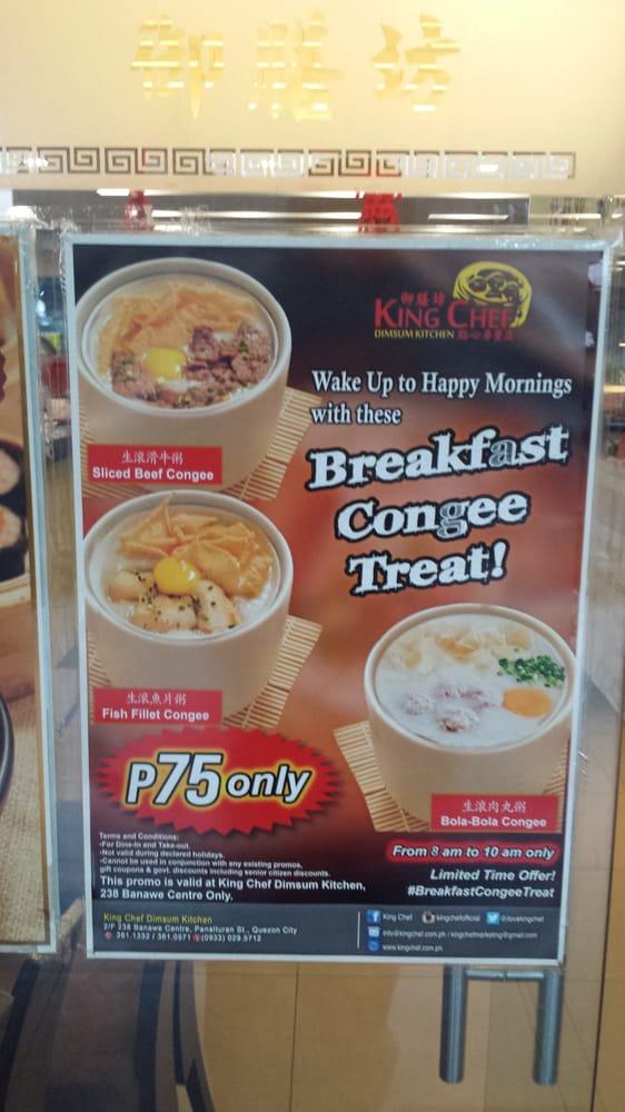 Menu at King Chef Dimsum Kitchen Banawe fast food, Quezon City, 2/F