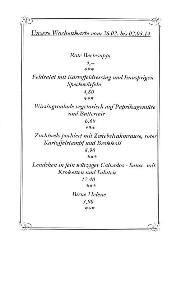 Schwarzer Adler Colmberg Speisekarte – PEMPAW