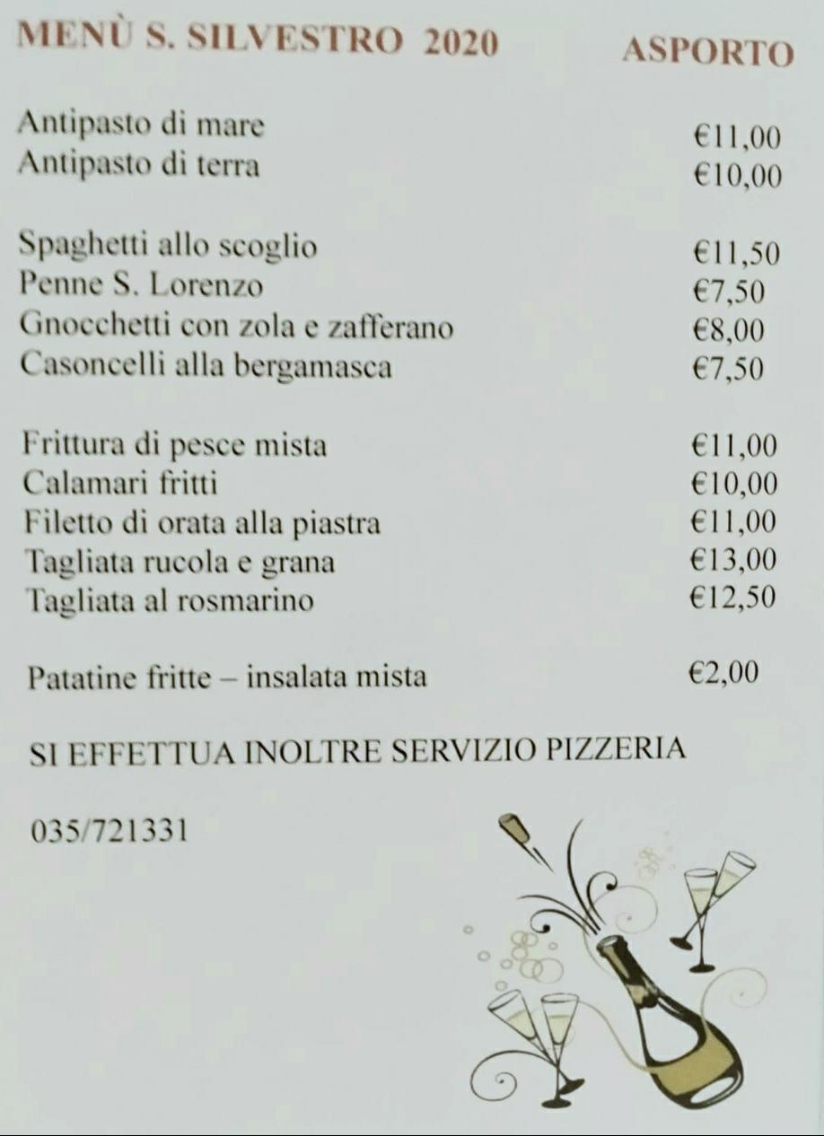Menu at Ristorante Pizzeria San Lorenzo, Vertova