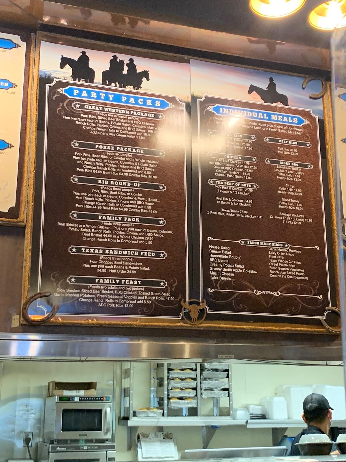 Menu at Back 40 Texas BBQ Restaurant & Catering, Roseville, Orlando Ave