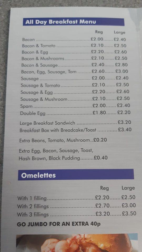 Menu at Bite Me Sandwich Bar, Goldthorpe