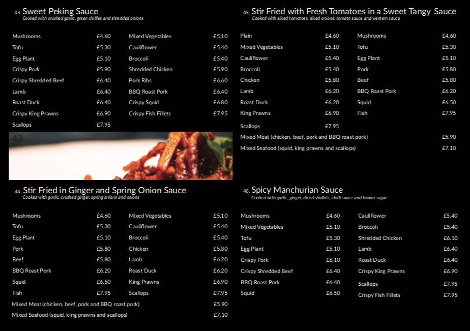 Menu at Chung's Chinese fast food, Hounslow, 13 New Heston Rd