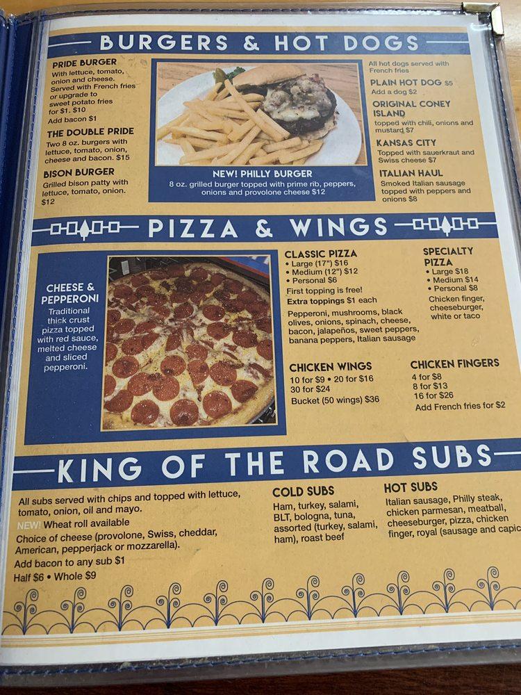 Menu at Native Pride Diner desserts, Irving