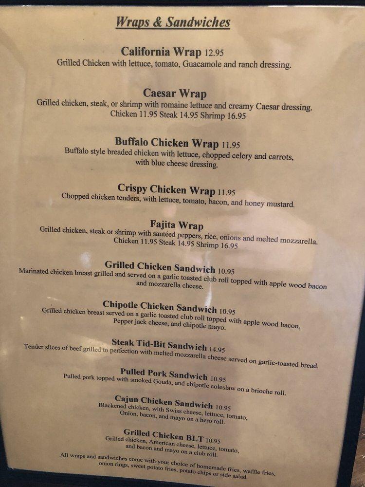 Menu at The Dogwood Inn pub & bar, Franklin Square