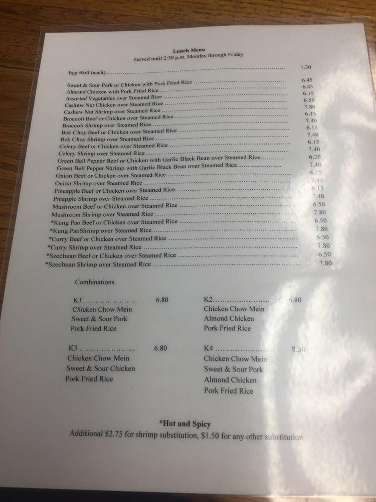 Menu at Paupau's Kitchen restaurant, Hayden