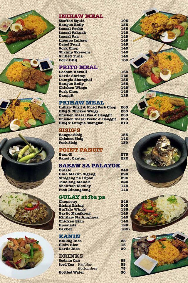 Menu at Point Point Grill & Resto - Bacolod restaurant, Bacolod
