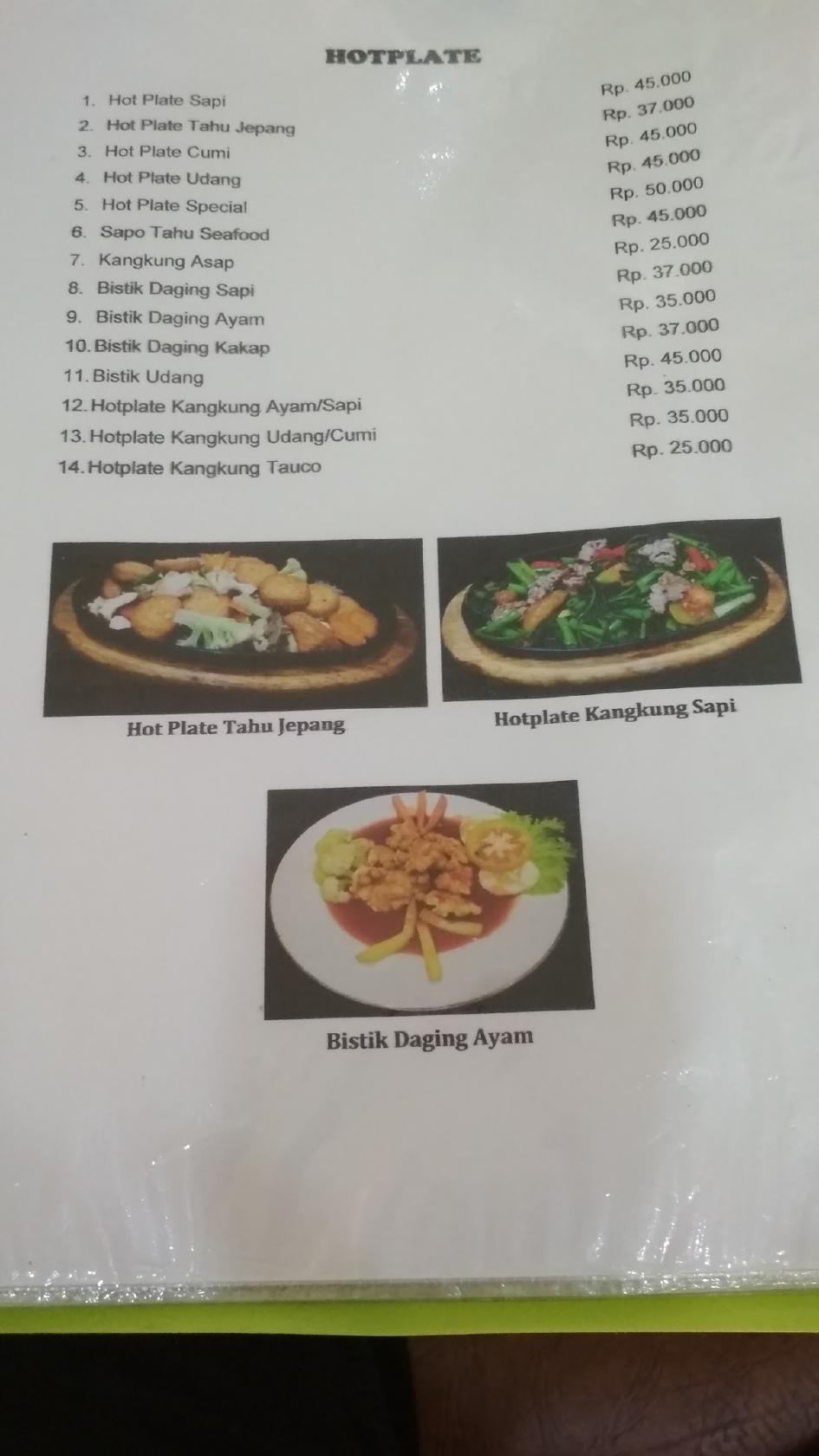 Menu at Monica Bakery & Resto, Sragen