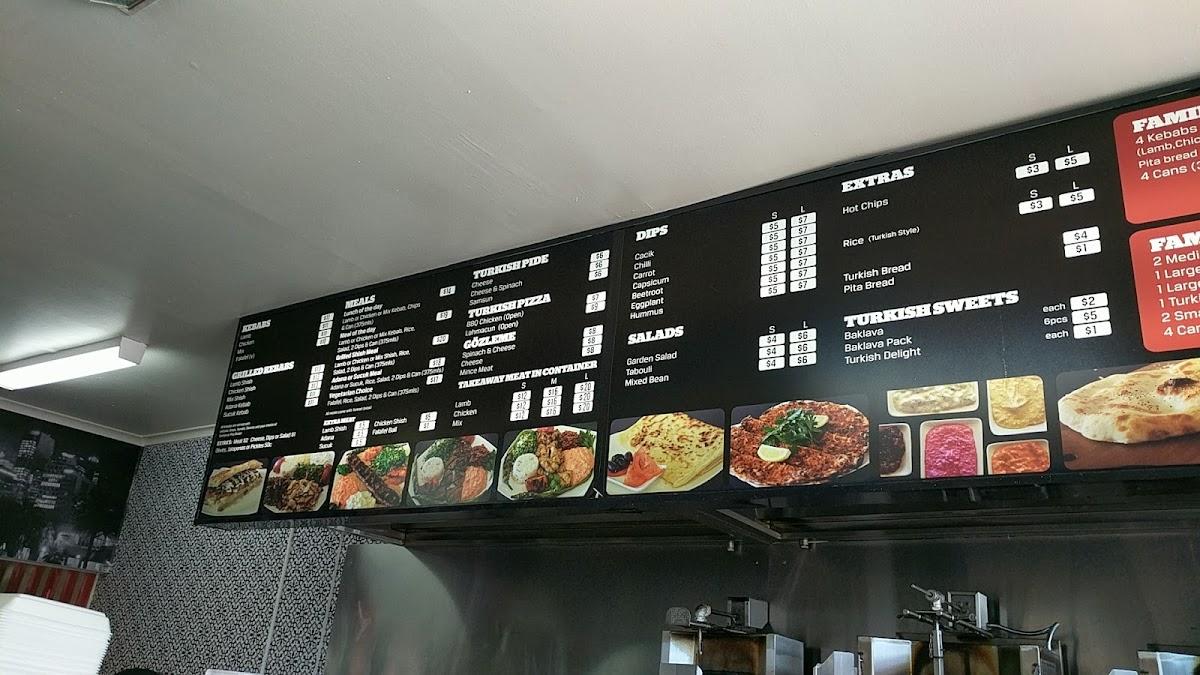 Menu at Altona Kebab House restaurant, Altona North