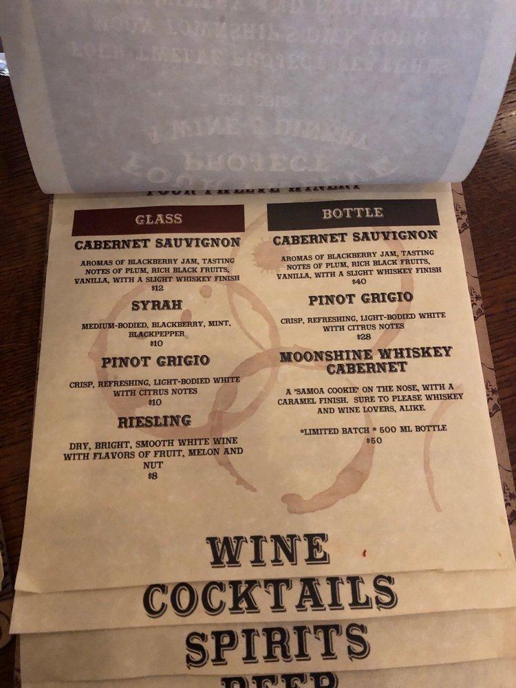Menu at Four Twelve Project restaurant, Moon