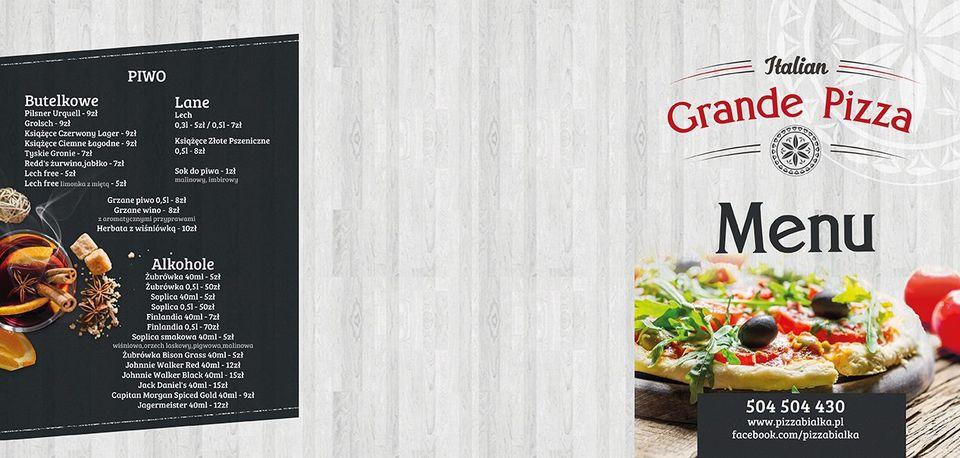 Menu at Grande Pizza pizzeria, Białka Tatrzańska