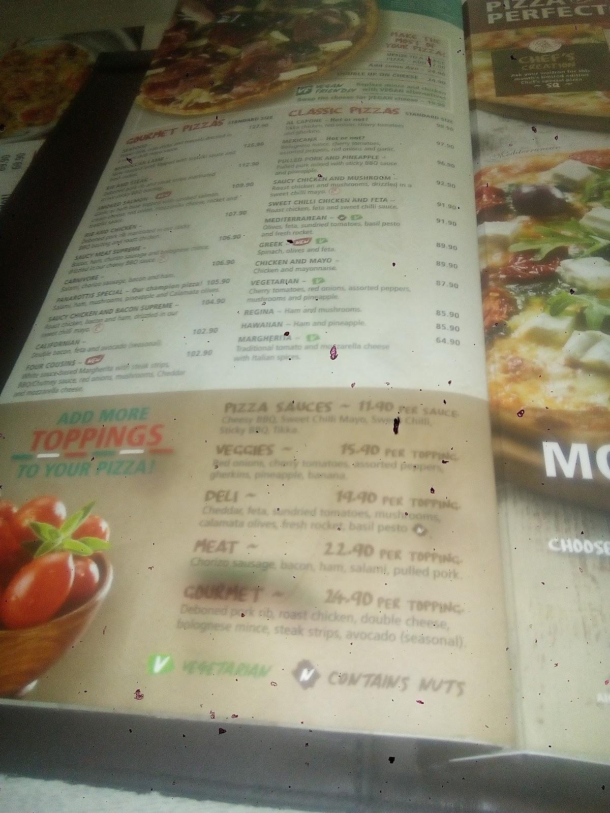 Menu at Ocean Basket Mall of the North restaurant, Polokwane, Shop U101