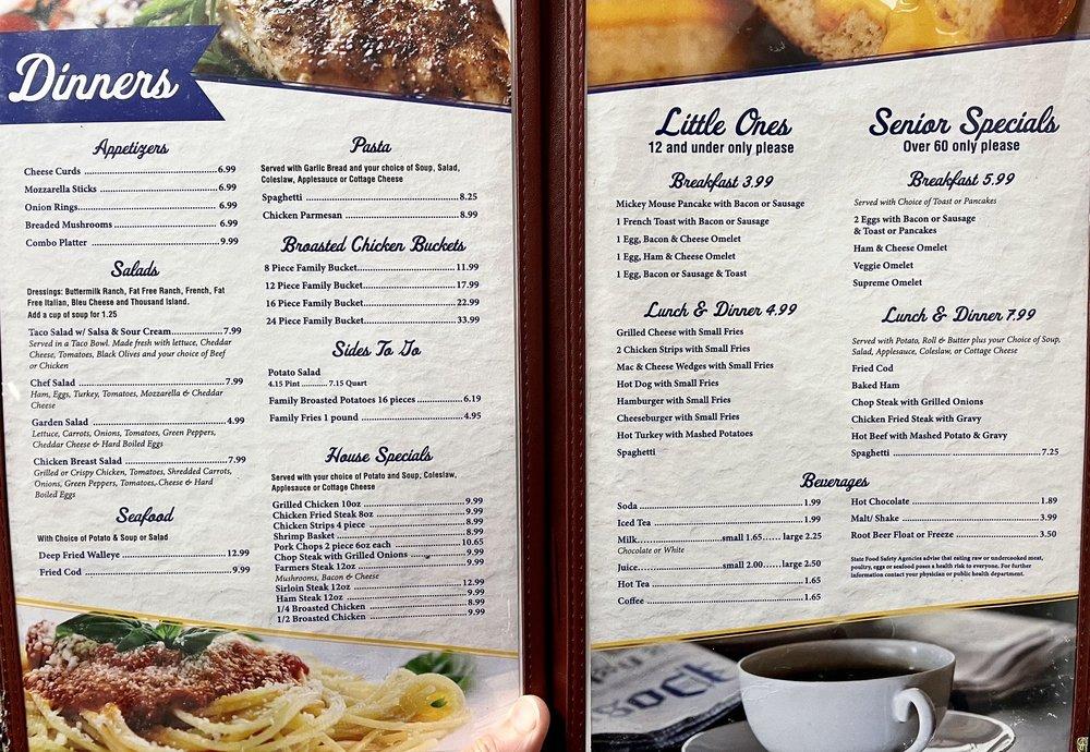 Menu at Two Rivers Family Restaurant, Two Rivers