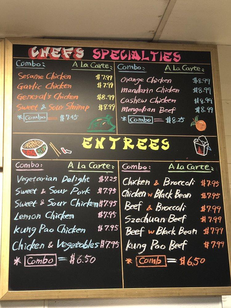 Menu at Asian Wok restaurant, Reno, Stead Blvd
