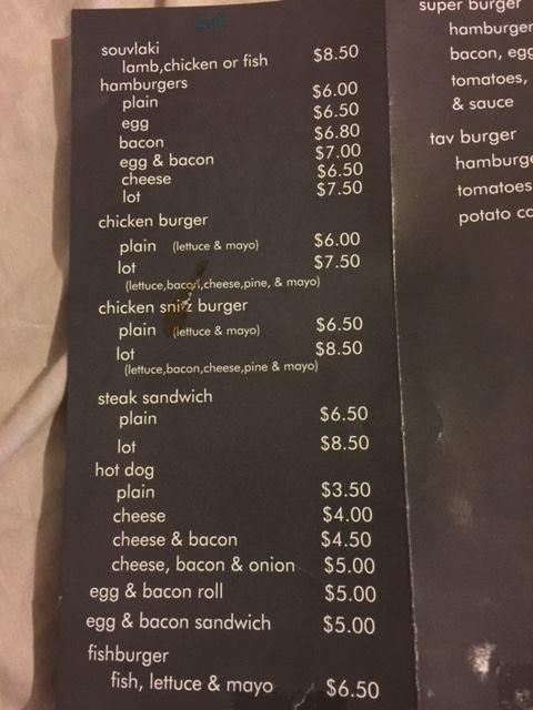 Menu at Georges Fish Shop fast food, Moe