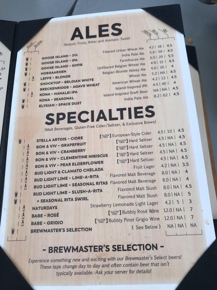 Menu at Biergarten pub & bar, St. Louis