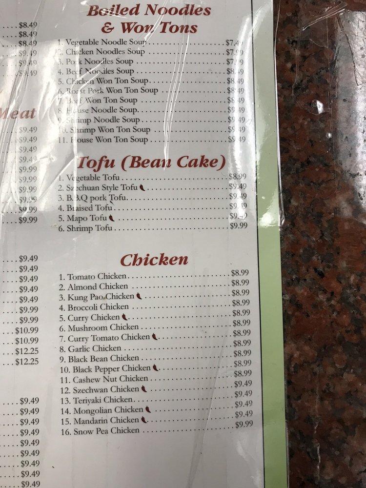 Menu at Fortune House Chinese Restaurant, Hanford