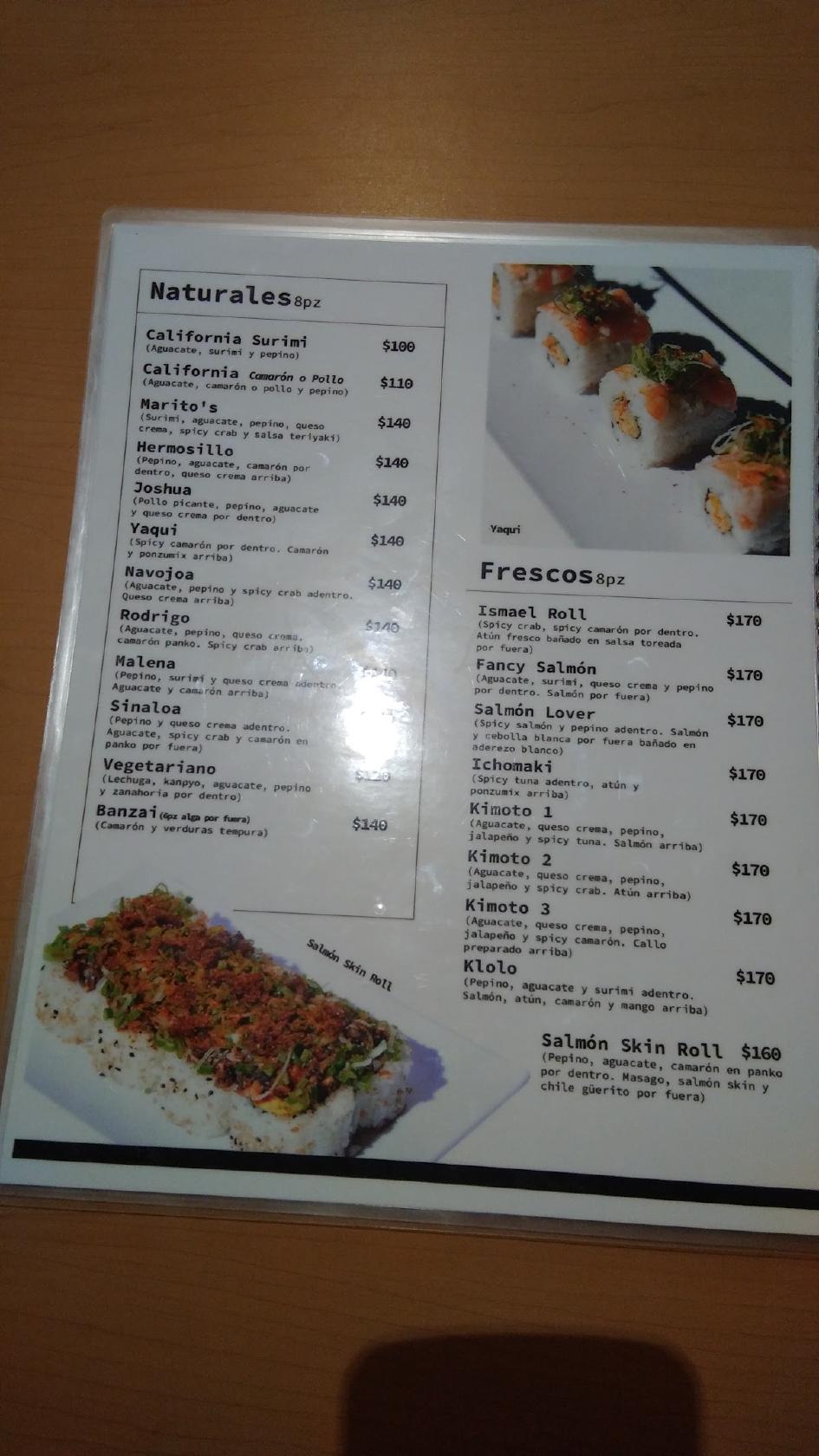 Carta de Saga Restaurant & Sushi Bar, Hermosillo, Blvd. Valentín Gómez ...