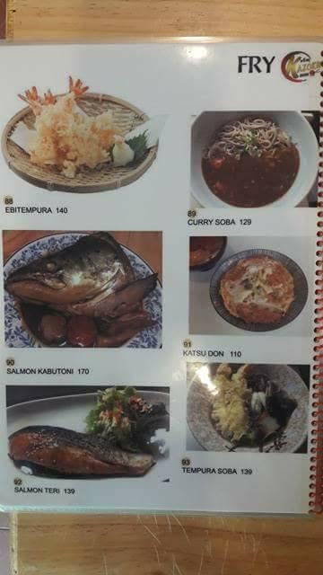 Carta del restaurante Kazoku Sushi ร้านอาหารญี่ปุ่น, Nakhon Ratchasima