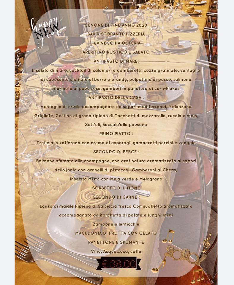 Menu da La vecchia osteria ristorante, Albidona