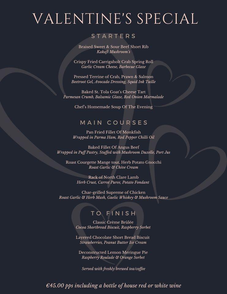 Carta de Hickie‘s Bar and Restaurant, Kilkee