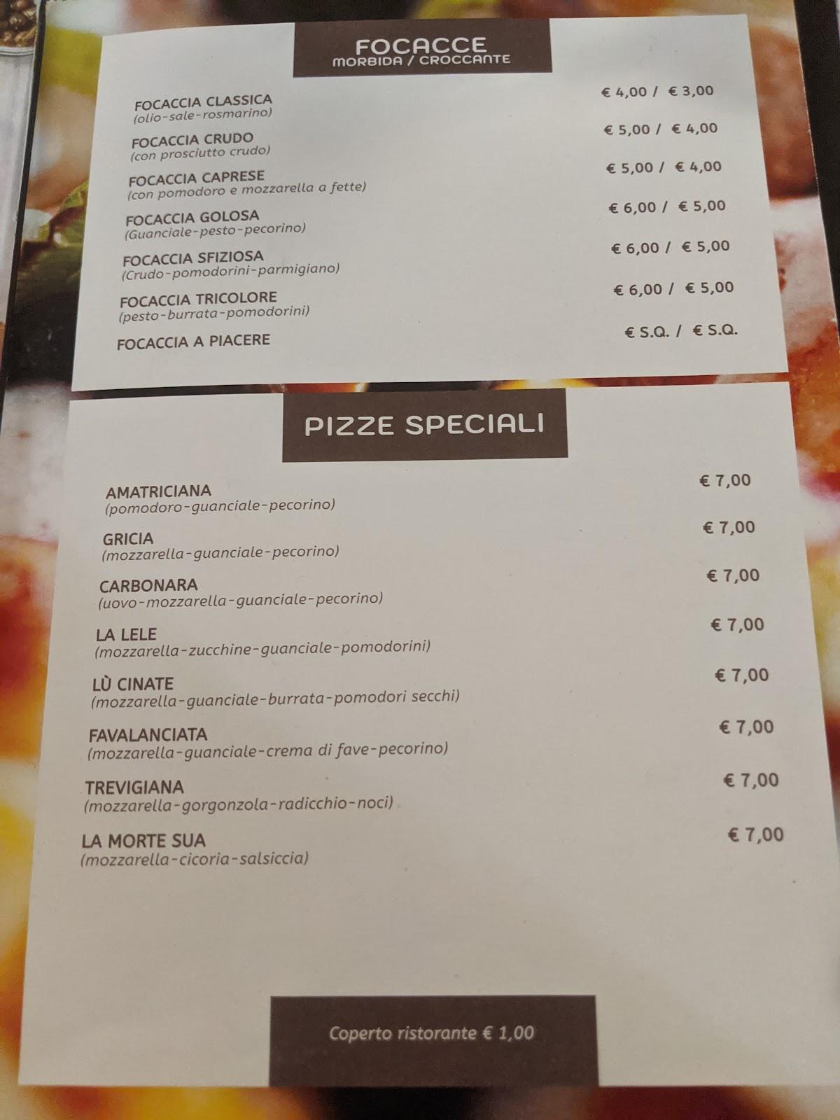 Menu da Ristorante Pizzeria Il Ponticello, Arquata del Tronto, Località ...