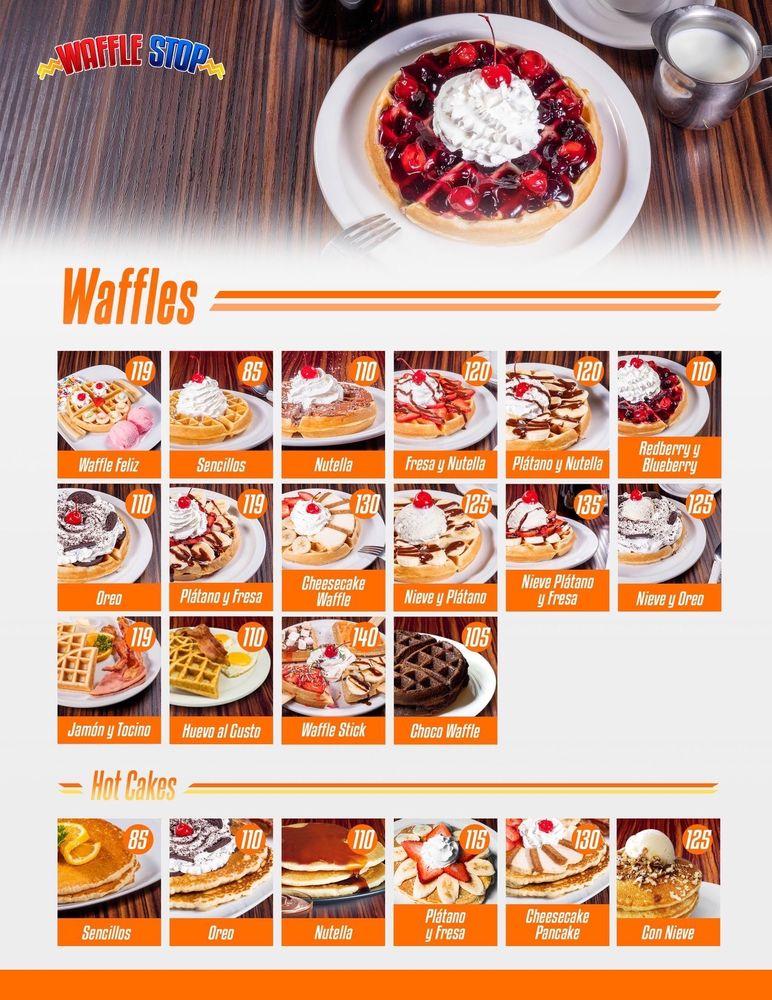 Carta del restaurante Waffle Stop, Mexicali, Blvd. Lázaro Cárdenas km 7.5