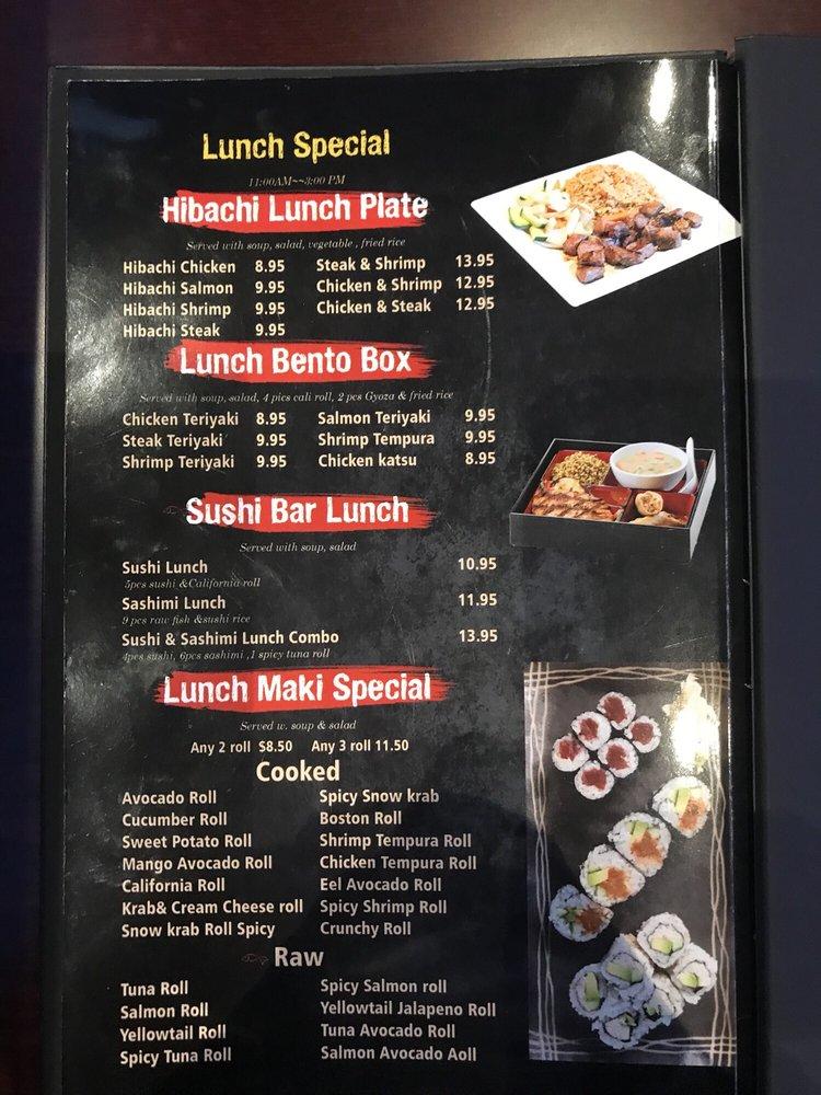 Menu at Fin Sushi & Grill restaurant, Port Charlotte