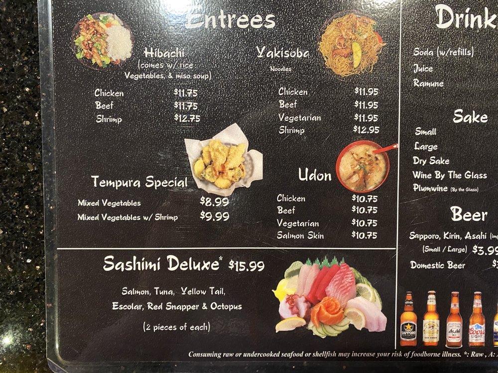 Menu at Gen Sushi restaurant, Gresham