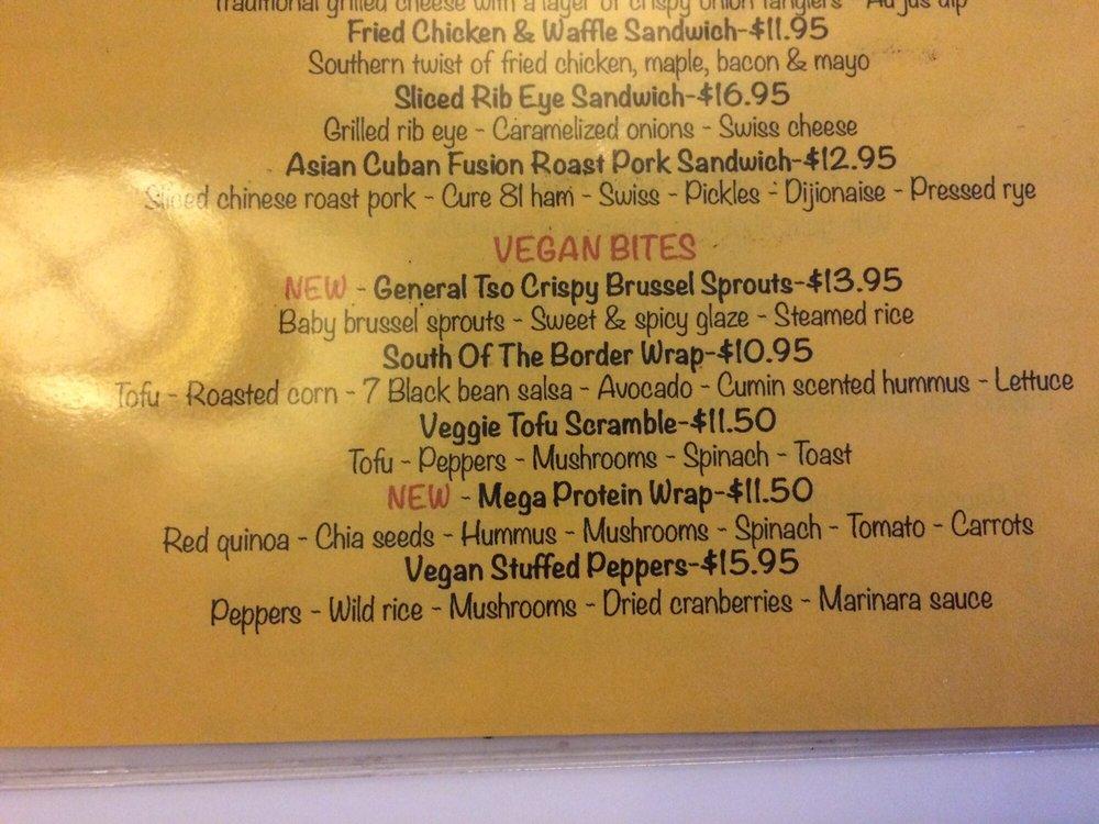 Menu at Landmark Diner restaurant, Roslyn