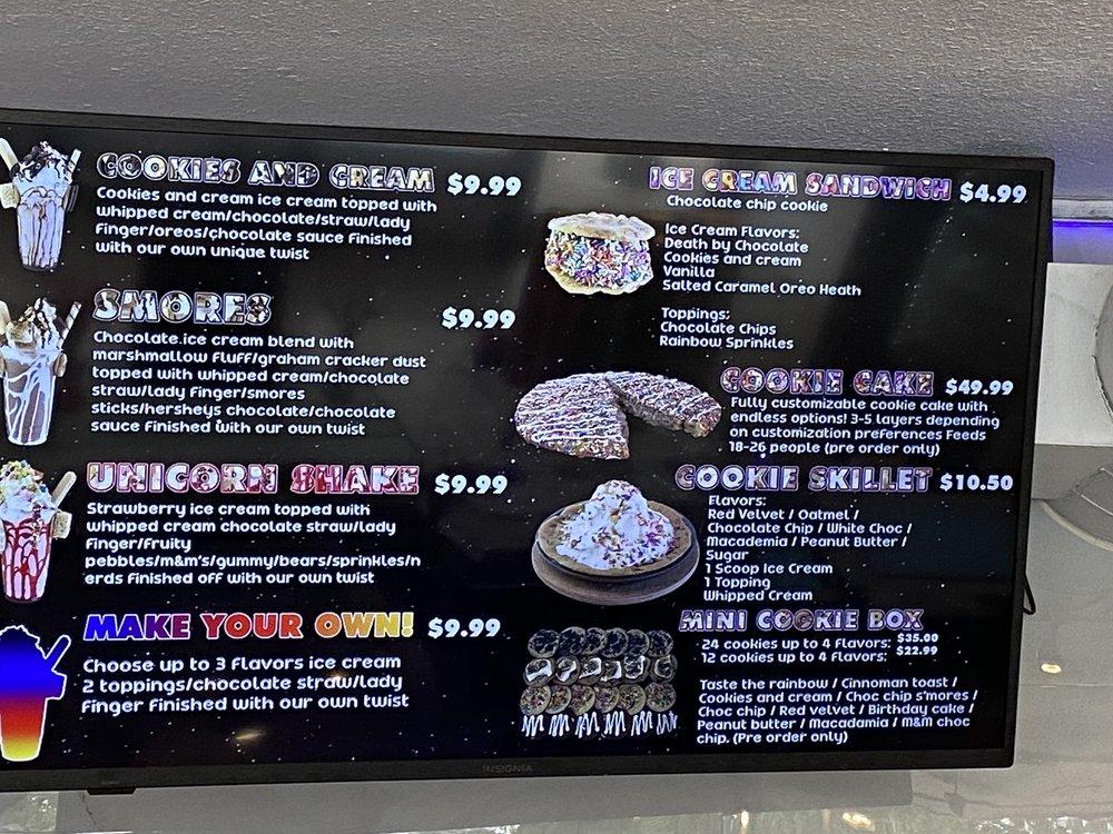 Menu at Midnight Cookies & Cream Davie desserts, Davie