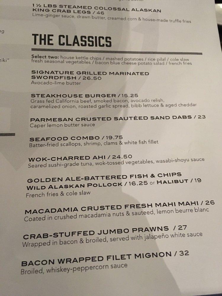 Menu at Brigantine Seafood & Oyster Bar, La Mesa, Fuerte Dr