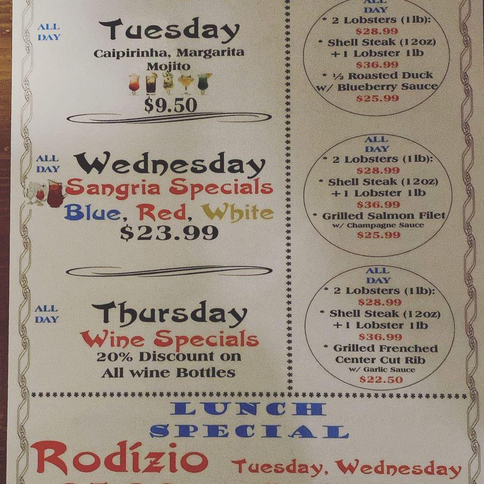 Menu at Fernandes Steakhouse 3, Sayreville