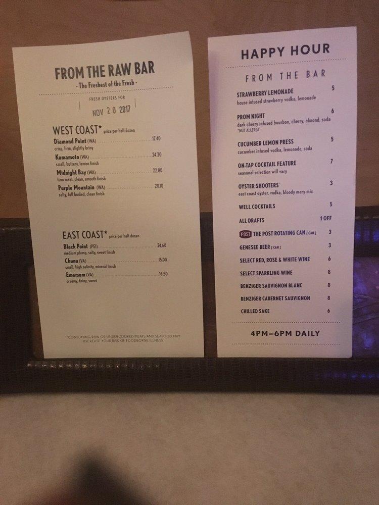 Menu at Jax Fish House & Oyster Bar - LoDo, Denver, 17th St