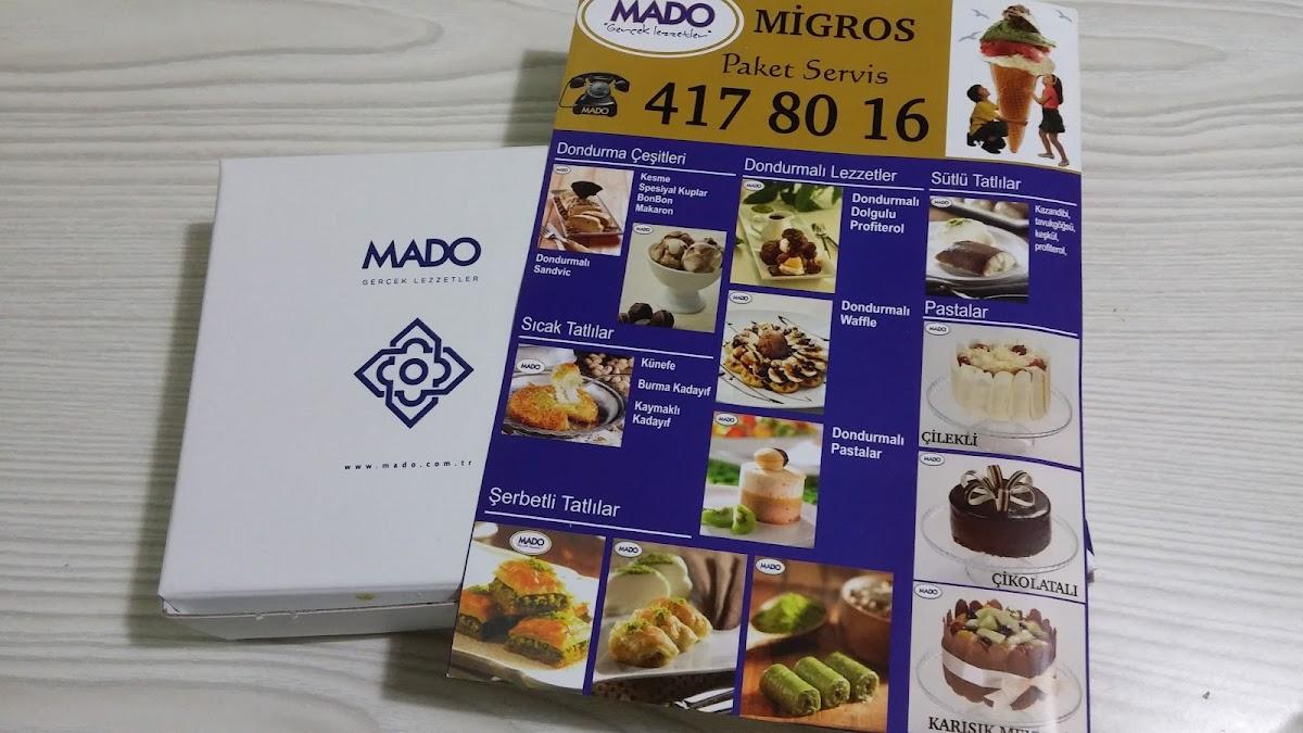 Menu at Mado Migros, Marmaris, Cumhuriyet Blv. No:16