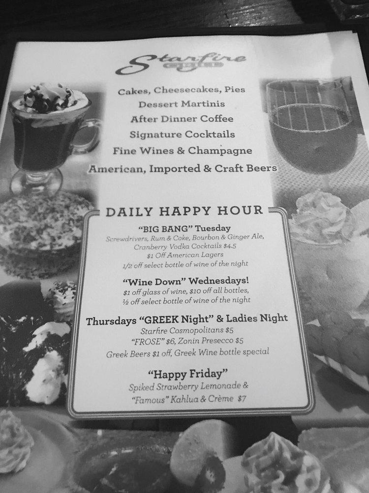 Menu at Starfire Grill pub & bar, Florence